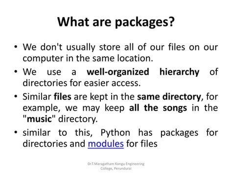 Modules And Packages In Python Ppsx