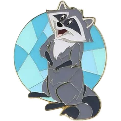 72065 Stained Glass Meeko Loungefly Disney Princess Sidekick