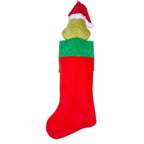 Animated Grinch Stocking 25 2in Christmas Indoor Decor At Home