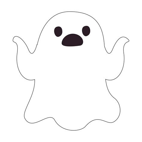 Free Printable Ghost Face Template