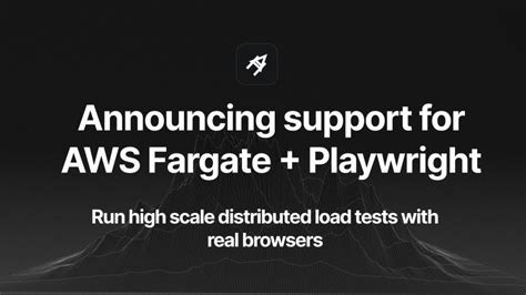 On Linkedin Distributed Load Testing With Aws Fargate And Playwright Now