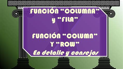 Función Row En Excel