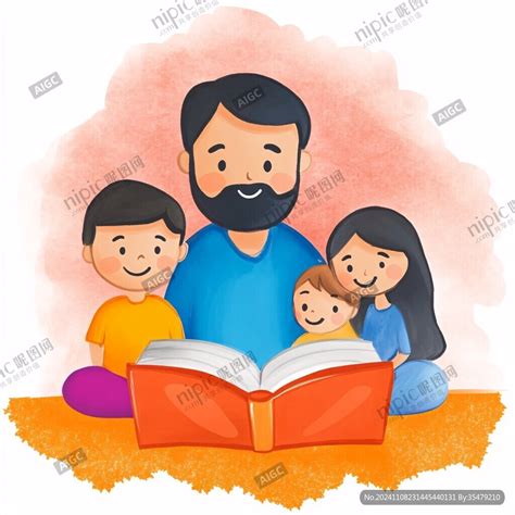 Ai创作图读者亲子阅读 读书看书卡通人物素材 亲子读吧亲子书吧 看书卡通人物素材 书香家庭 听爸爸讲故事 亲子阅读学习 读书卡通人物形象 读书儿童插画 亲子阅读插画海报 亲子书吧亲子读吧 儿童