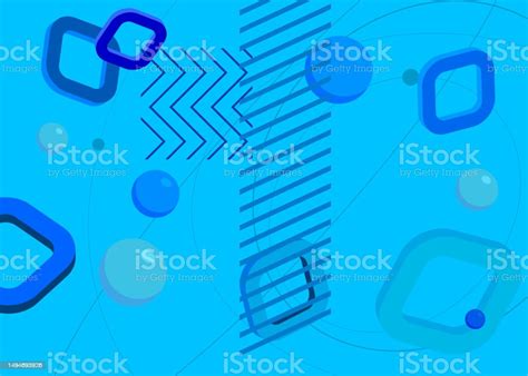 표지 디자인을 위한 추상 무작위 파란색 모양 템플릿입니다 복고풍 기하학적 테마 포스터 배너입니다 빈티지 기하학적 그래픽 최소한의