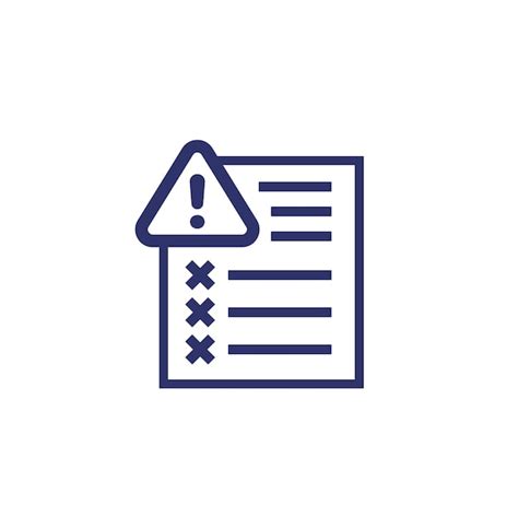 Premium Vector Error Report Icon On White