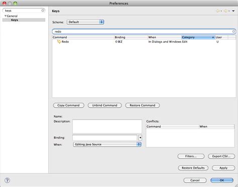 Macos Eclipse And Its Completely Un Mac Like Key Bindings Stack
