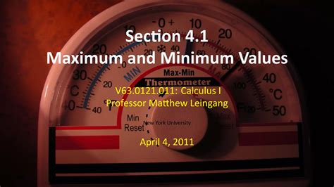 Lesson 18 Maximum And Minimum Values Slides Pdf