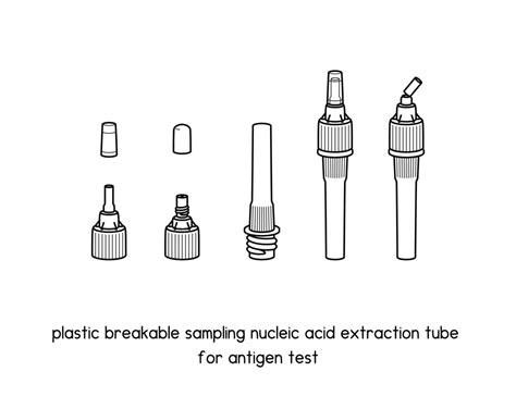 Plastic Breakable Sampling Nucleic Acid Extraction Tube For Antigen