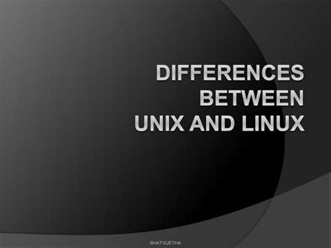 Linux And Unix Operating Systems