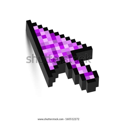 3d Mouse Arrow Cursor Shadow Stock Vector Royalty Free 160512272