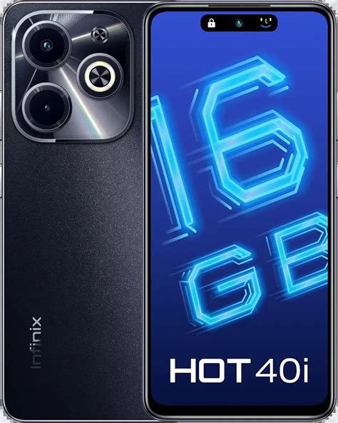 Infinix Hot 40i Dual SIM Mobile 256GB Internal Memory 8GB RAM 4G LTE Starlit Black