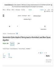Hammerstein Spline Adaptive Filtering Algorithm Improved Course Hero