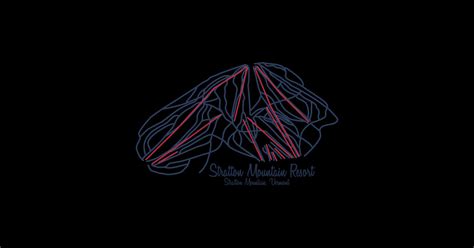 Stratton Mountain Resort Trail Map Stratton Sticker Teepublic