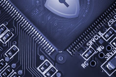 활성 및 수동 표면 장착 구성 요소가 있는 인쇄 회로 기판이 닫힙시다 사이버 보안 개념 0명에 대한 스톡 사진 및 기타 이미지 0명 Cpu 가상현실 Istock