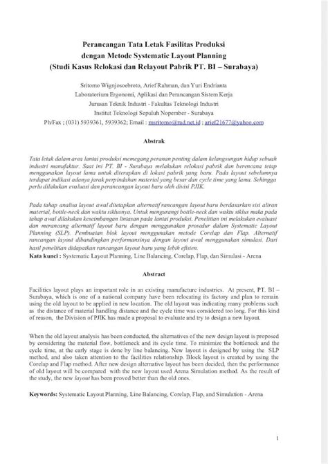 Pdf Systematic Layout Dokumen Tips