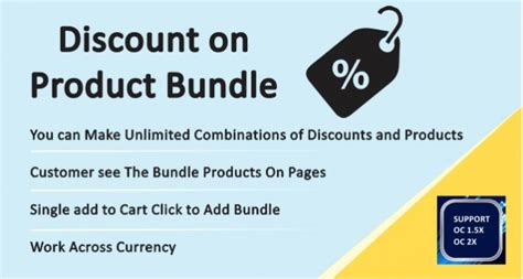 Opencart Discount On Product Bundle