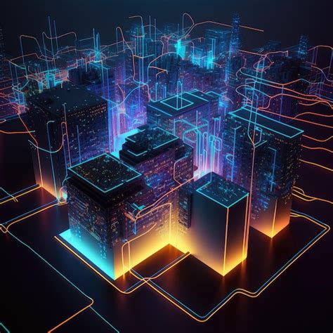 Premium Ai Image Abstract Technology Interconnection Background Material Generated By Ai