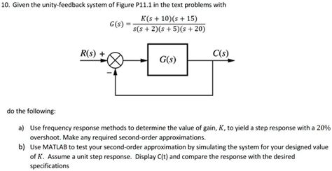 Video Solution Given The Unity Feedback System Of Figure P111 In The Text Problems With Ks