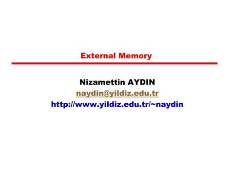 Ppt External Memory Powerpoint Presentation Free Download Id5891745