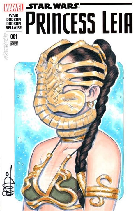 Princess Leia And A Facehugger Variant Cover Rstarwars