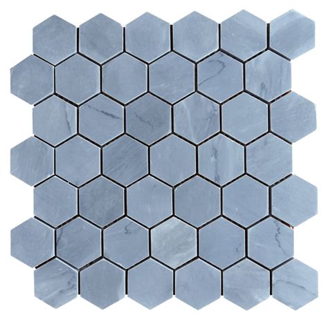 Bardiglio 2 Hex Mosaic Honed Decorative Materials