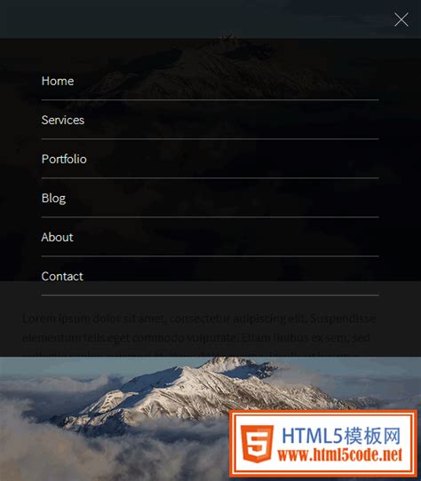 html 手机端点击下拉菜单动画过渡效果 其他特效 html 模板网