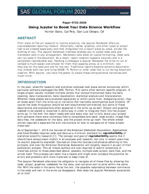 Fillable Online Using Jupyter To Boost Your Data Science Workflow