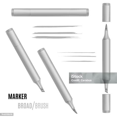 표식 벡터 일러스트입니다 이중 면 현실적인 표식입니다 3차원 형태에 대한 스톡 벡터 아트 및 기타 이미지 3차원 형태 개체 그룹 교육 Istock