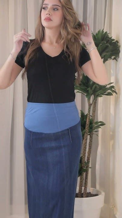 تنورة جنز نسائي حوامل قصة واسعة Youtube