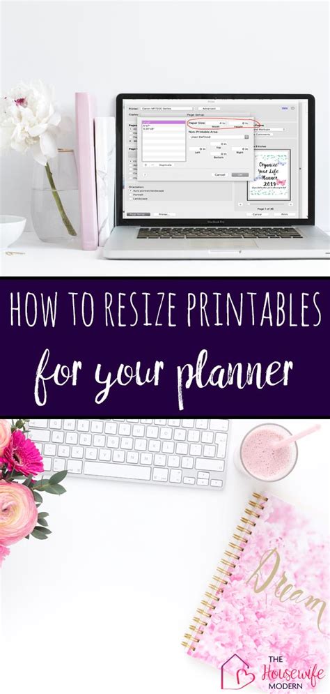 How To Resize Printables To Fit Your Planner