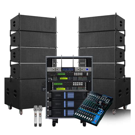 Dual 18inch Subwoofer Line Array Pro Sound Speakers System