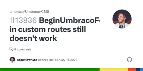Beginumbracoform In Custom Routes Still Doesnt Work · Issue 13836