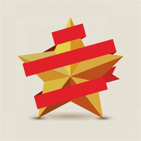 Premium Vector Star Label