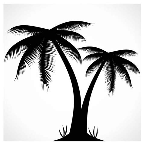 Silhouette Of Palm Treesai Royalty Free Stock Svg Vector And Clip Art