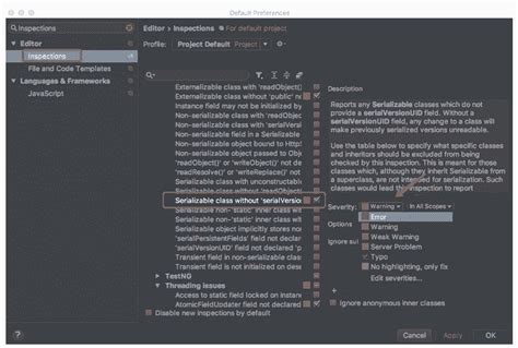 详述 IntelliJ IDEA 中自动生成 serialVersionUID 的方法 史上最简单的 IntelliJ IDEA 教程