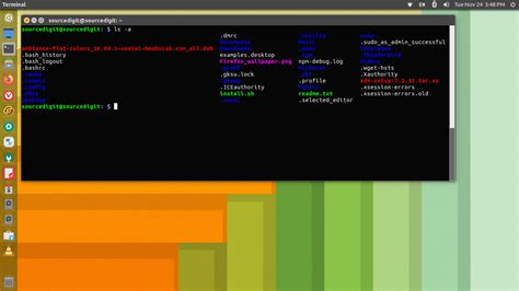 Display Current Directory Contents Including Hidden Files Starting