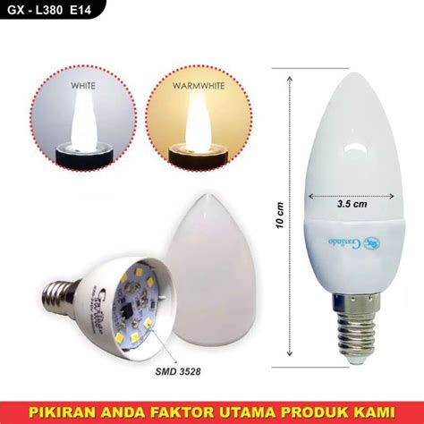 Jual Lampu Led Candle E~14 And E27 Warm White And White Shopee Indonesia