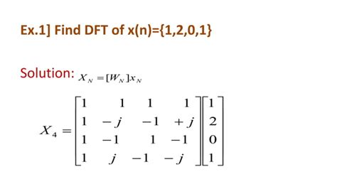 Computing Dft Using Matrix Method Pdf