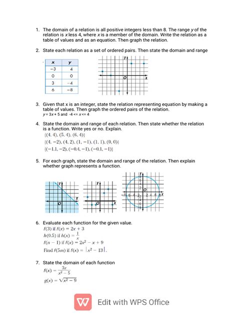 11 Relation Domain Range Functions Pdf Teaching Methods And Materials