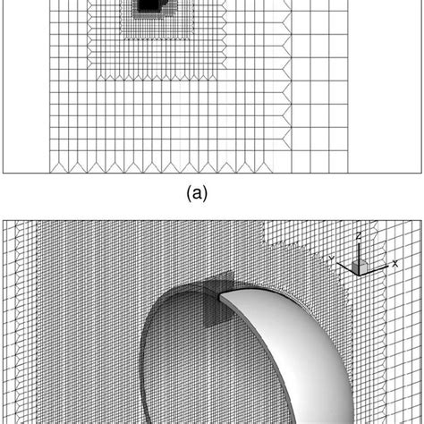 Details Of The Computational Grid A The Overall Computational Grid
