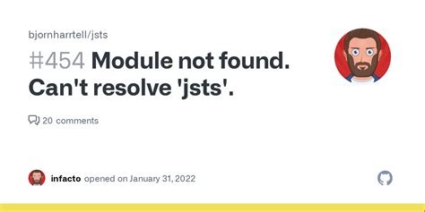 Module Not Found Cant Resolve Jsts · Issue 454 · Bjornharrtelljsts · Github