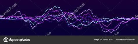 Abstract Dynamic Waves Big Data Visualization Sound Wave Element