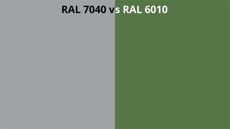 Ral 7040 Vs 6010 Ral Colour Chart Uk