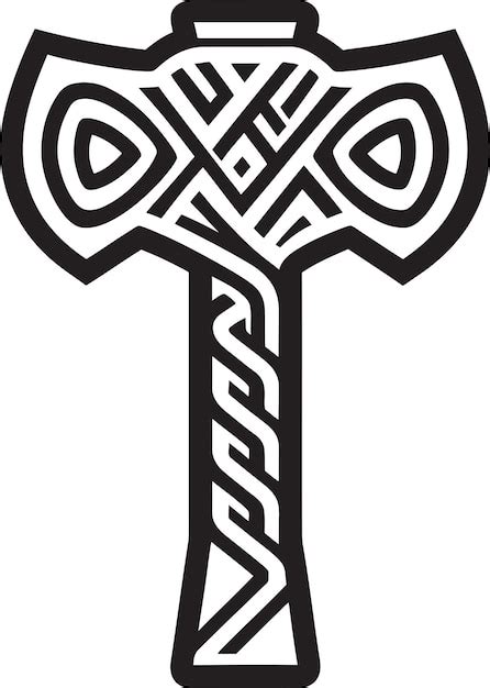 Premium Vector Lightning Strikes Twice Vectorized Mjolnir