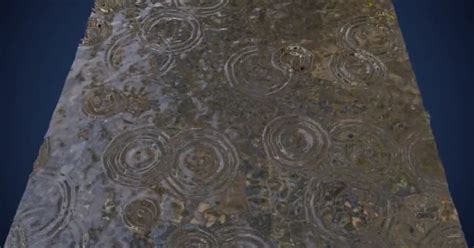 realistic raindrop simulation made in blender cycles