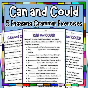 Can And Could 5 Engaging Grammar Exercises For Mastering Ability And Possibility