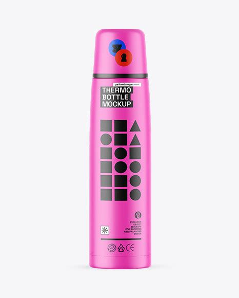 Matte Thermo Bottle Mockup Free Download Images High Quality Png 