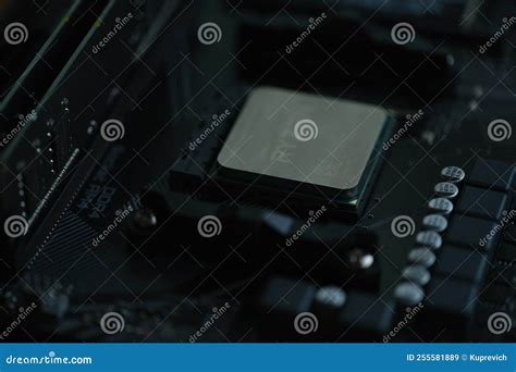 Tbilisi Georgia July 26 2022 Closeup Of Amd Ryzen Processor Motherboard Editorial Stock