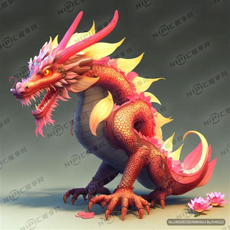 Ai创作图龙年花灯 昵图网