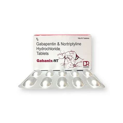 Gabapentin Nortriptyline Hydrochloride Tablets 400 Mg At ₹ 1980 Box In